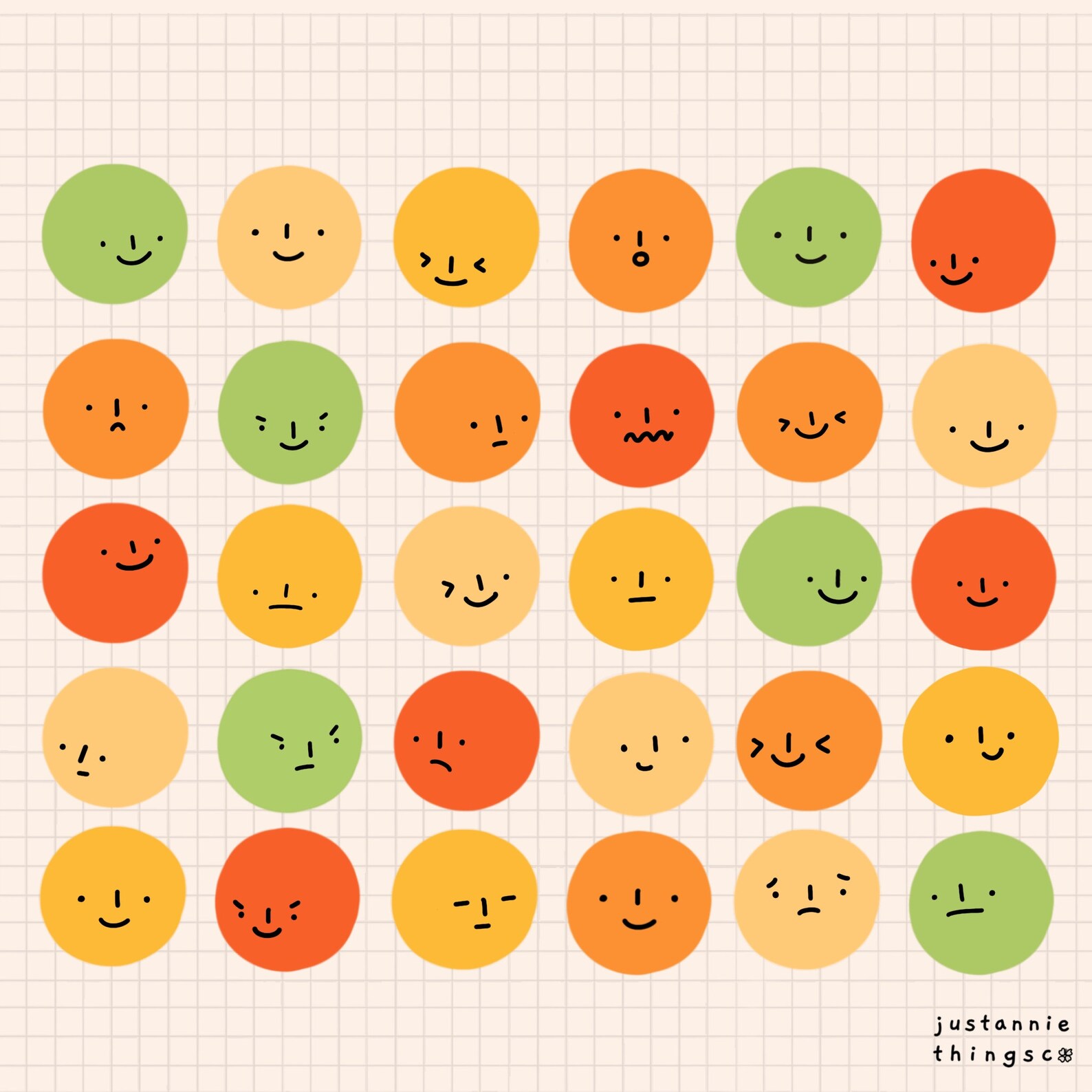 Cute Mood Tracker Stickers | Summer Stickers | Digital Stationary and ...