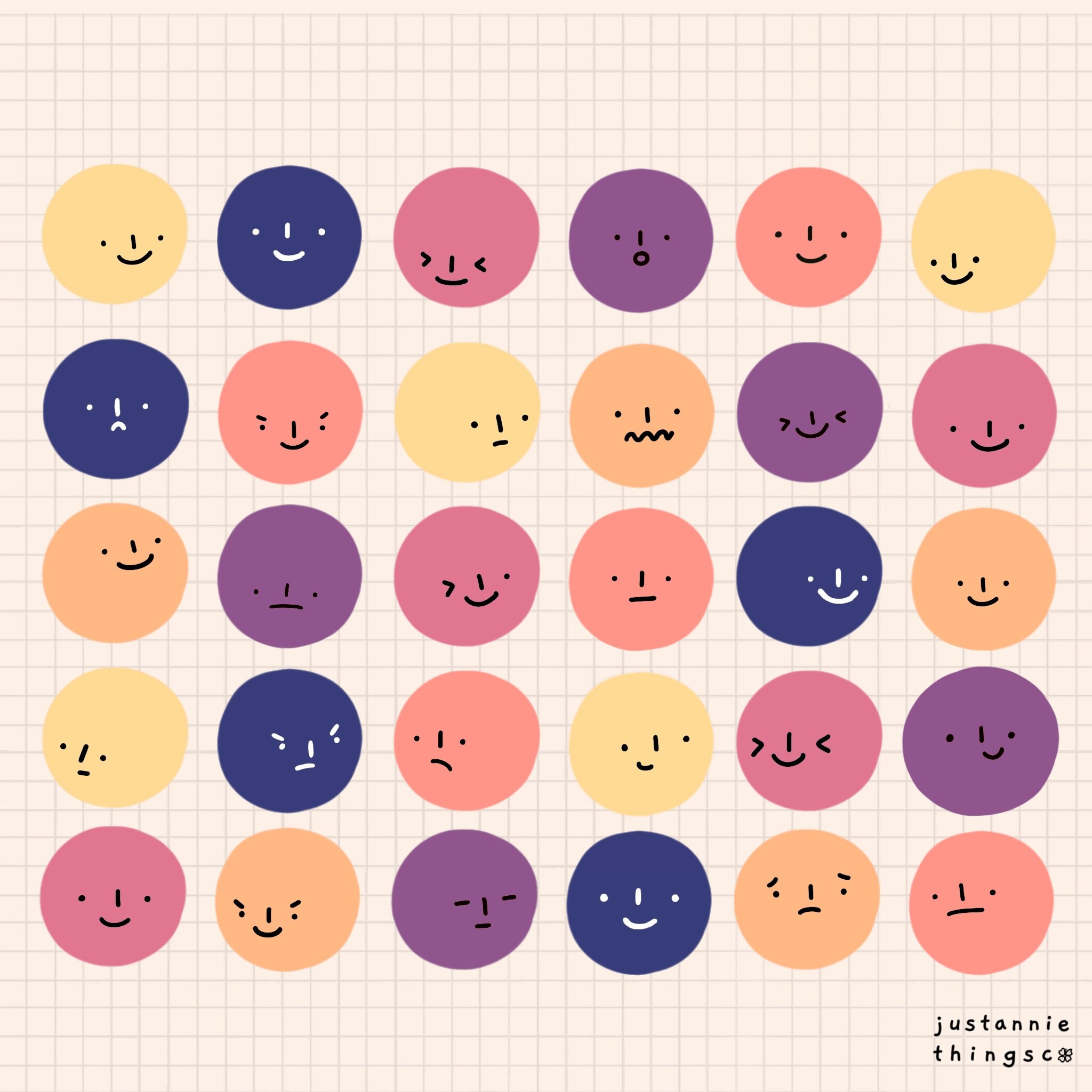Cute Mood Tracker Stickers | Summer Stickers | Digital Stationary and ...