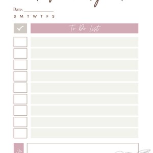 Pink Printable Planner. Daily Planner. Weekly Planner. Goal Planner. to ...