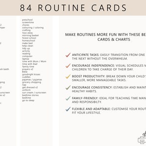Editable Daily Routine Cards, Routine Flip Chart, Editable Morning ...
