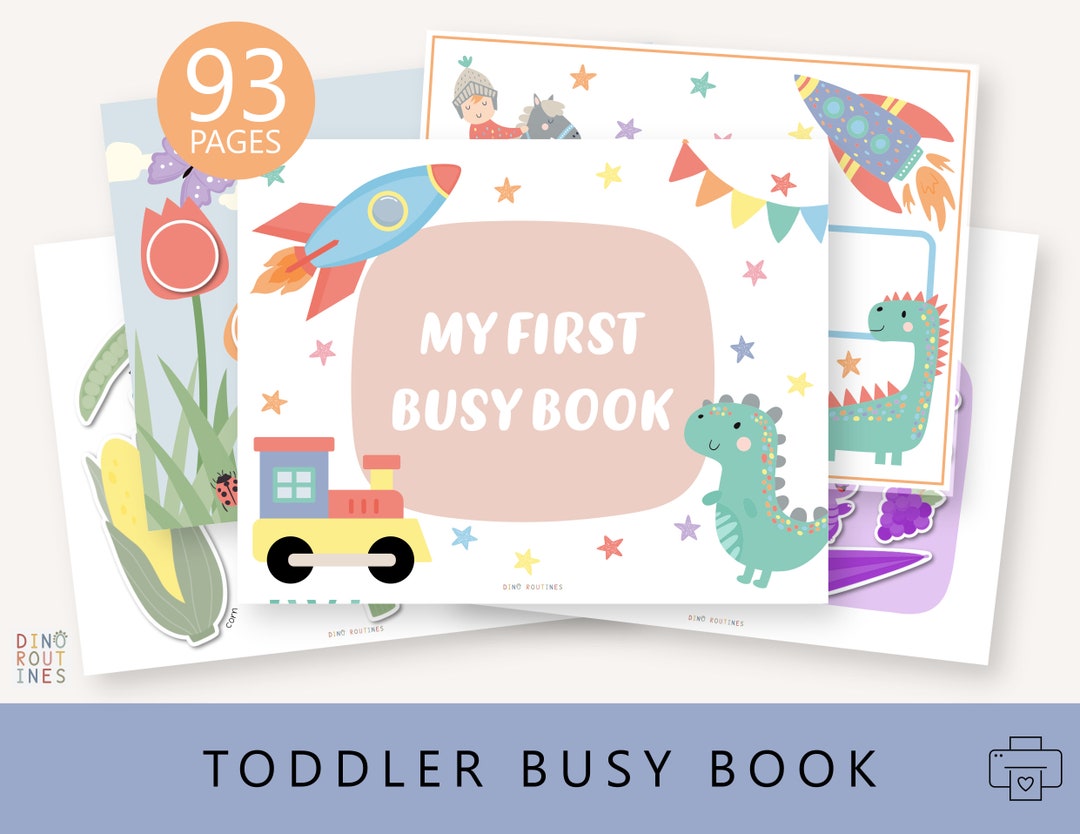 Quiet Book Printable, My First Busy Book, Busy Binder Printable, Busy ...