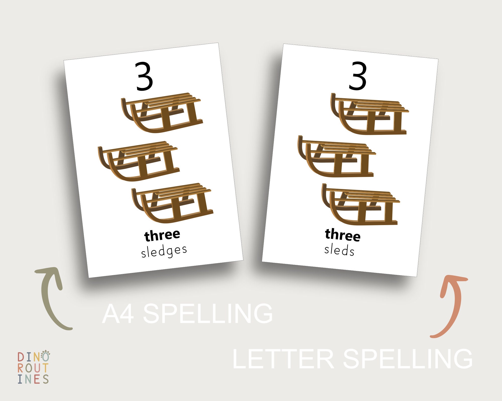 Winter Number Cards Printable Fall Winter Flashcards Winter Homeschool ...