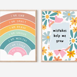 Classroom Posters, Growth Mindset, Inspirational, Motivational, Boho ...