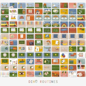 Weekly Routine Cards & Charts for Kids, Visual Calendar, Daily Rhythm ...