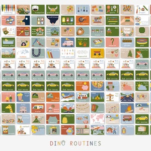 Weekly Routine Cards & Charts for Kids, Visual Calendar, Daily Rhythm ...