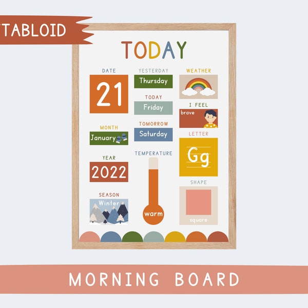 Days of the Week Chart - Etsy Canada