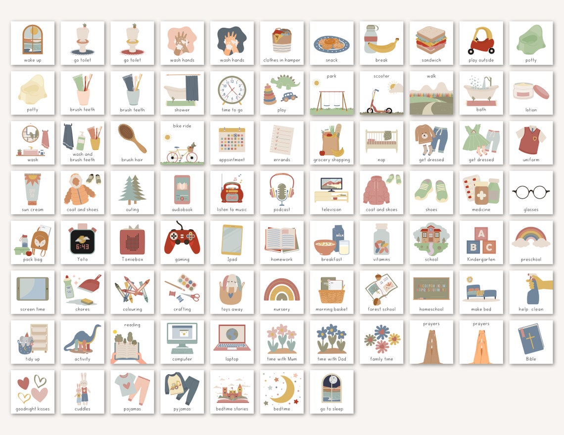 Safari Animals Routine Flip Chart, Editable Morning Bedtime Chart ...