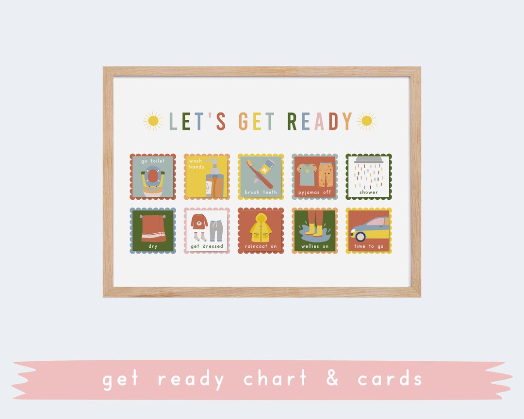 Get Ready Chart I Get Dressed Cards I Visual Morning Routine I - Etsy ...
