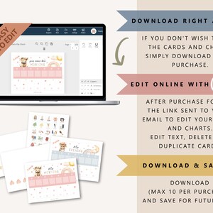Editable Daily Routine Cards, Routine Flip Chart, Editable Morning ...