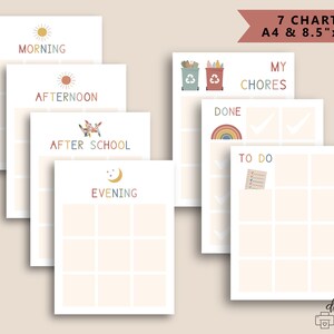 Editable Toddler Routine Chart Daily Routine Cards Visual Schedule for ...