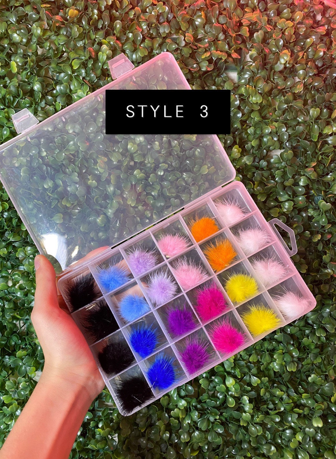 24 PC Detachable Magnetic Nail Pom Pom Box - Etsy