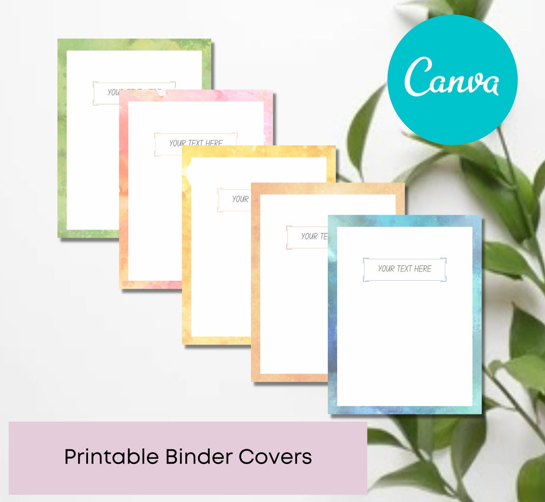 Binder Cover Printable, Canva Template, Teacher Binder, Binder Insert ...