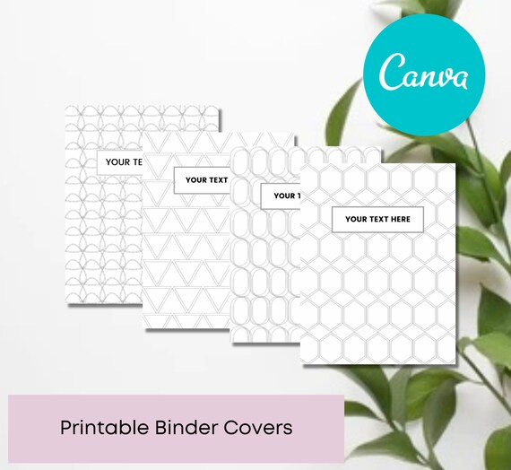 Binder Cover Printable Editable Canva Template Teacher - Etsy