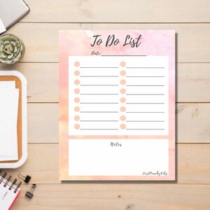 Daily to Do List Template, Editable Canva Planner, Digital Planner, US ...