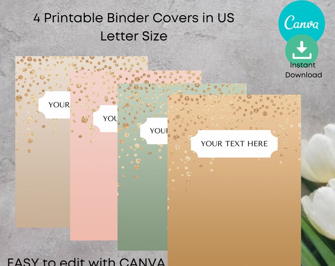 Binder Cover Printable, Canva Template, Teacher Binder, Binder Insert ...