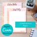 Weekly Planner Printable PDF, Editable Canva Planner Template, Daily ...