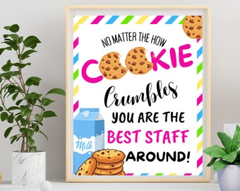 Cookie Crumbles Appreciation Sign - Etsy