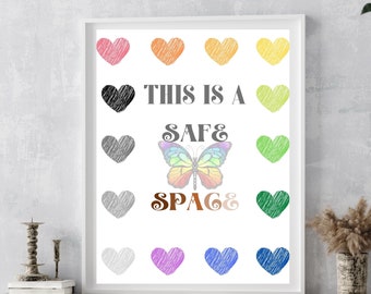 Safe Space Poster | Etsy