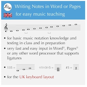 Music Note Font for Easy Input in Word Pages or Other Text Programs ...