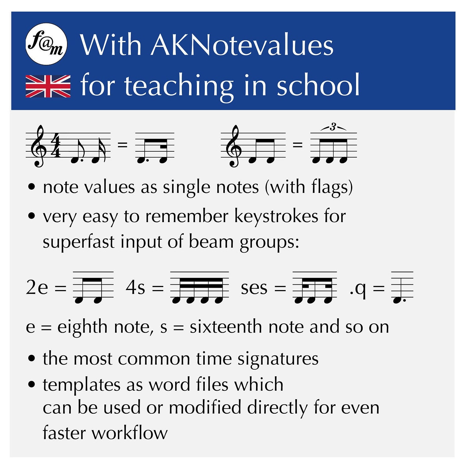 Teacher's Bundle for Writing Music Notes and Rhythm in Word or Pages ...