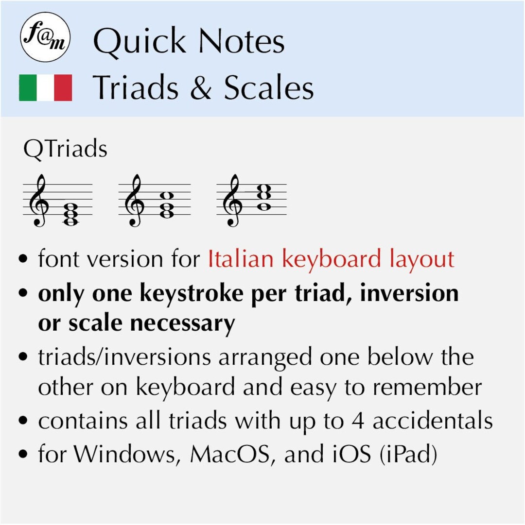 Triads Inversions and Scales at a Keystroke - Etsy