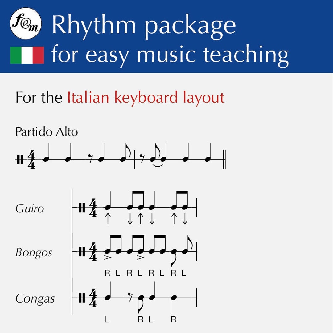 Easy Rhythm Input in Word or Other Word Processors. Version for Italian ...