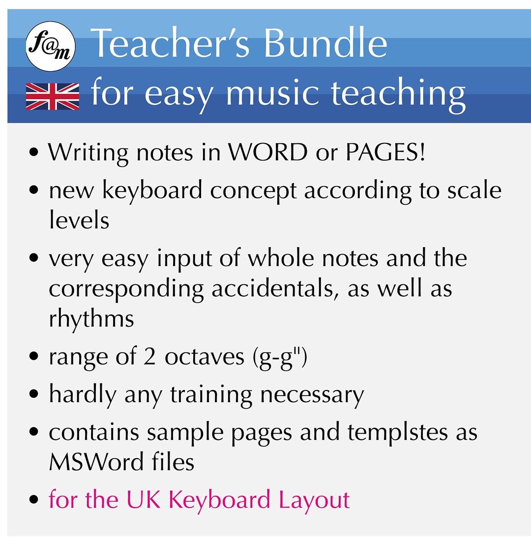 Teacher's Bundle for Writing Music Notes and Rhythm in Word or Pages ...