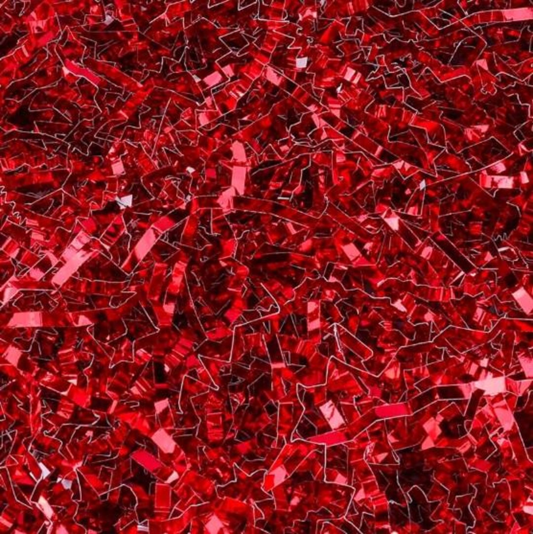 Red Crinkle Cut Paper Shred Filler, Gift Basket & Party Decor (1 Lb) - Etsy