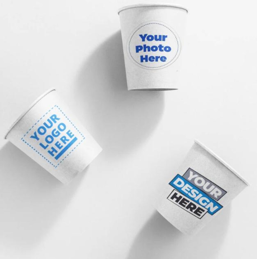 Customized Paper Cups ( Without Lids ) , Disposable With Photo/logo ...