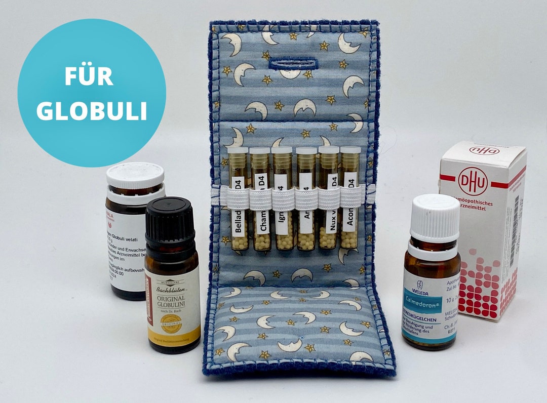 Globulit Bag moon for Self-filling With 6 Jars, Homeopathy, Travel ...