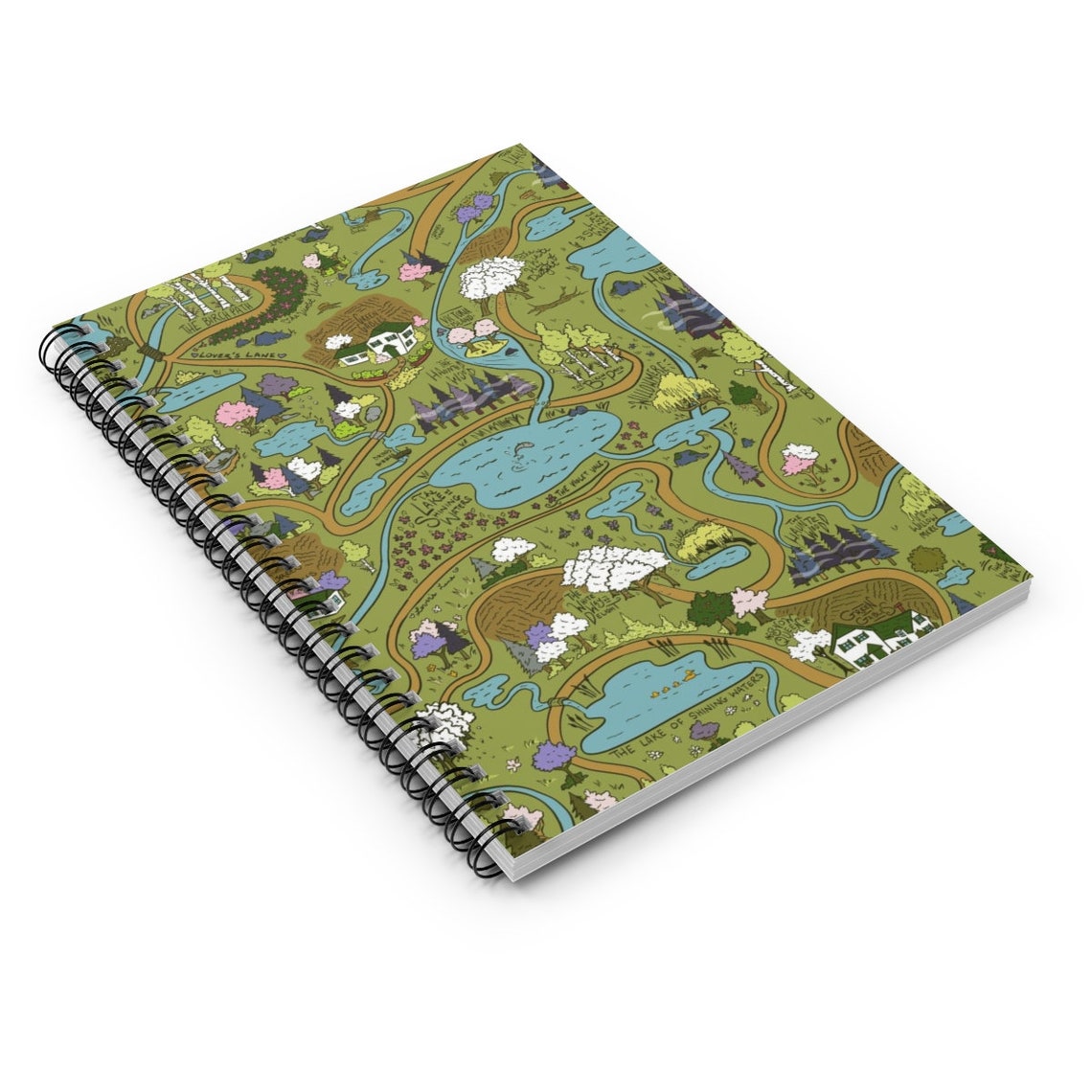 Anne of Green Gables Map Spiral Notebook, Avonlea, Prince Edward Island ...