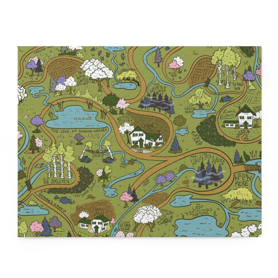 Anne of Green Gables Puzzle, Avonlea Map, Prince Edward Island (252 ...