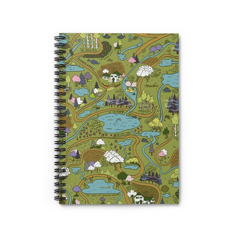 Anne of Green Gables Map Spiral Notebook, Avonlea, Prince Edward Island ...