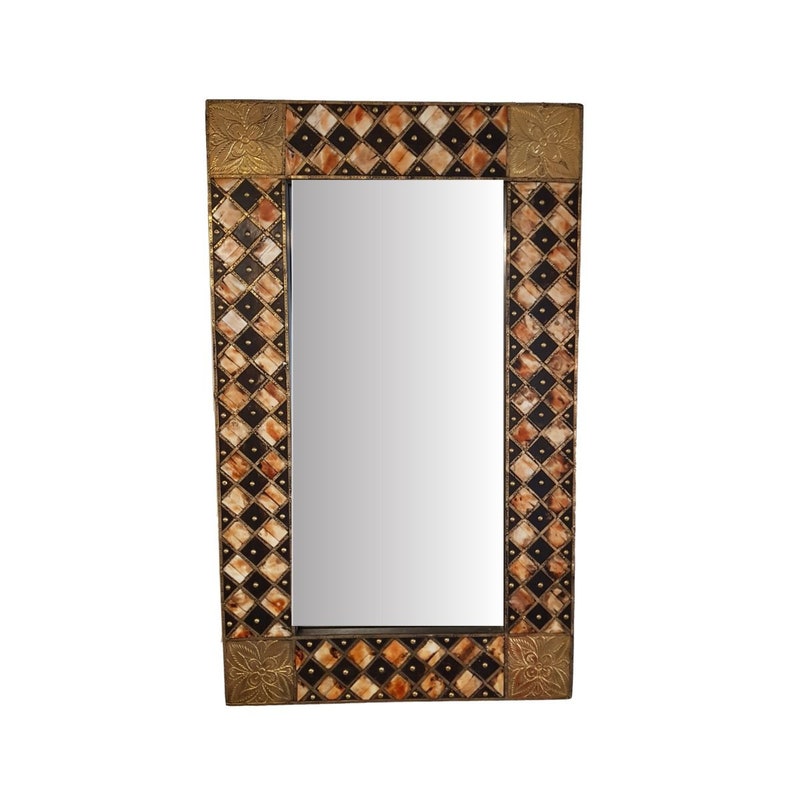 Bone Inlay Mirror - Etsy