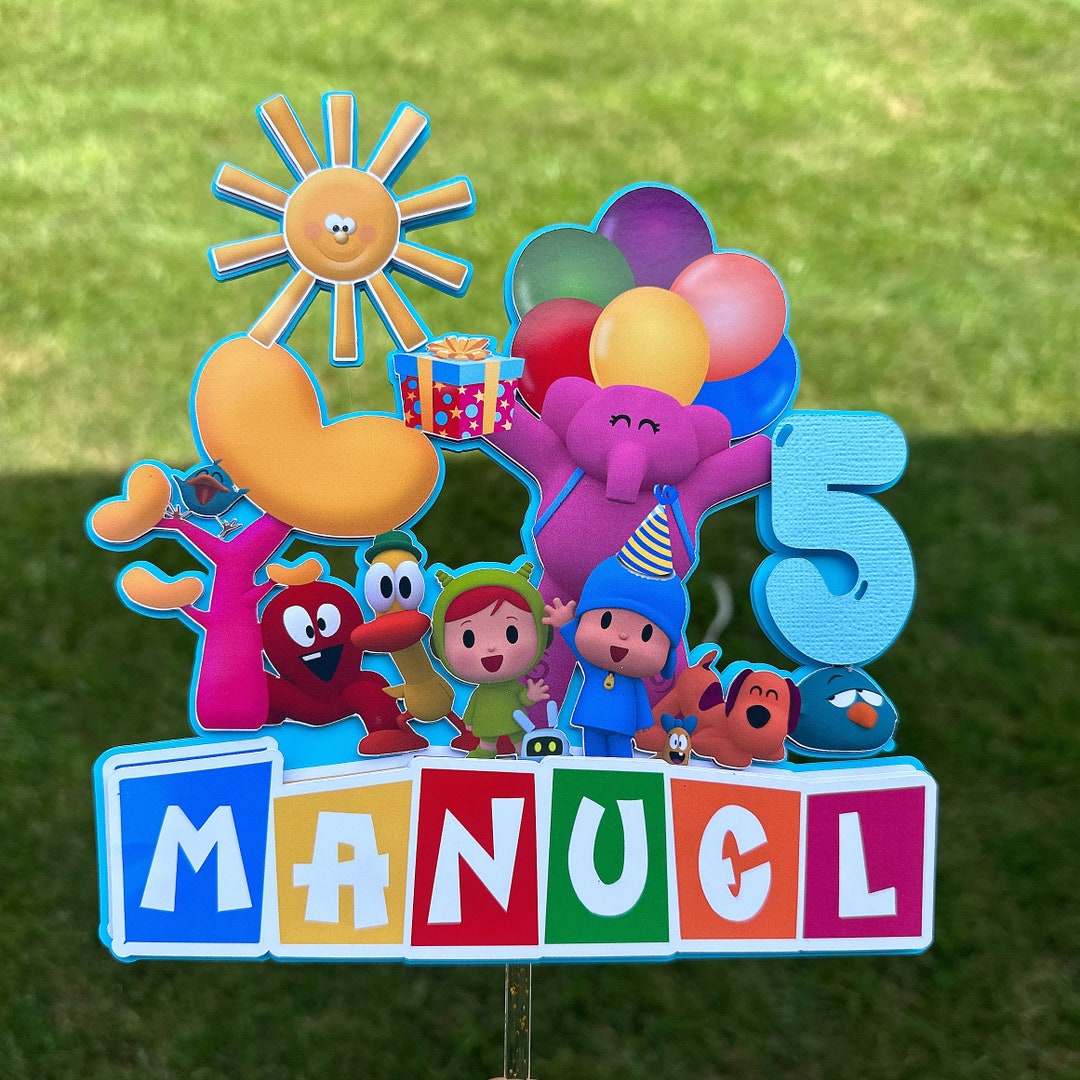 Personalized Pocoyo Cake Topper, Kids Birthday Party Decor - Etsy