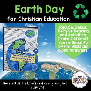 Earth Day: Reduce, Reuse, Recycle for Christian Education - Etsy