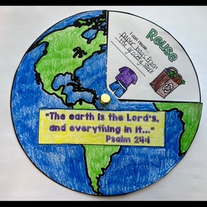 Earth Day: Reduce, Reuse, Recycle for Christian Education - Etsy