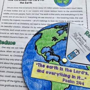 Earth Day: Reduce, Reuse, Recycle for Christian Education - Etsy