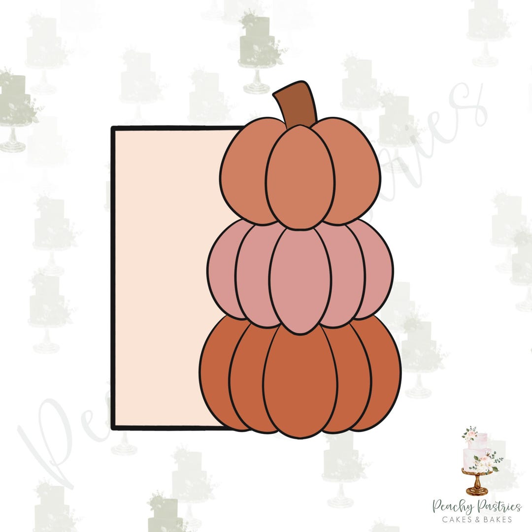 Stacked Pumpkins Plaque Cookie Cutter - Etsy