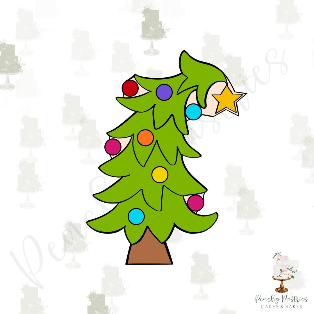 Grinch Christmas Tree Cookie Cutter - Etsy