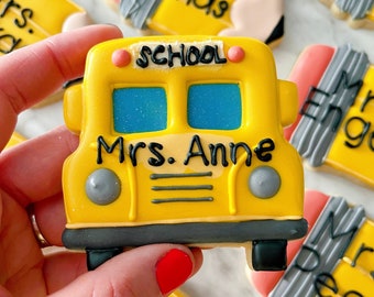 School Bus Cookie Cutter Back to School Cookies - Etsy