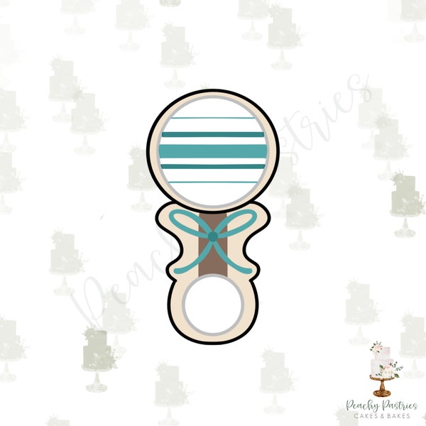 Baby Boy Rattle Cookie - Etsy
