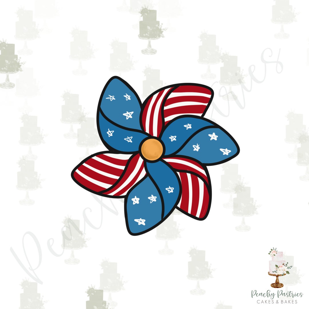 Patriotic Pinwheel Cookie Cutter - Etsy