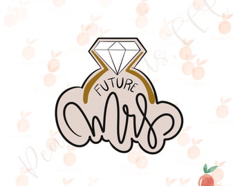 Future Miss. to Mrs. Wedding Ring Cookie Cutter - Etsy