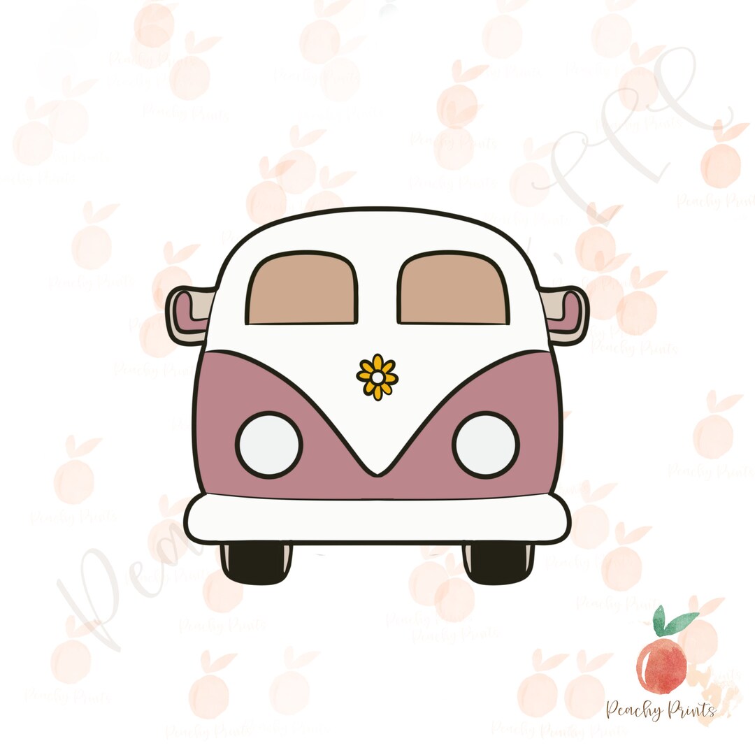 Groovy Van Cookie Cutter - Etsy