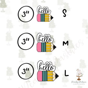 Hello Pencil Cookie Cutter - Etsy