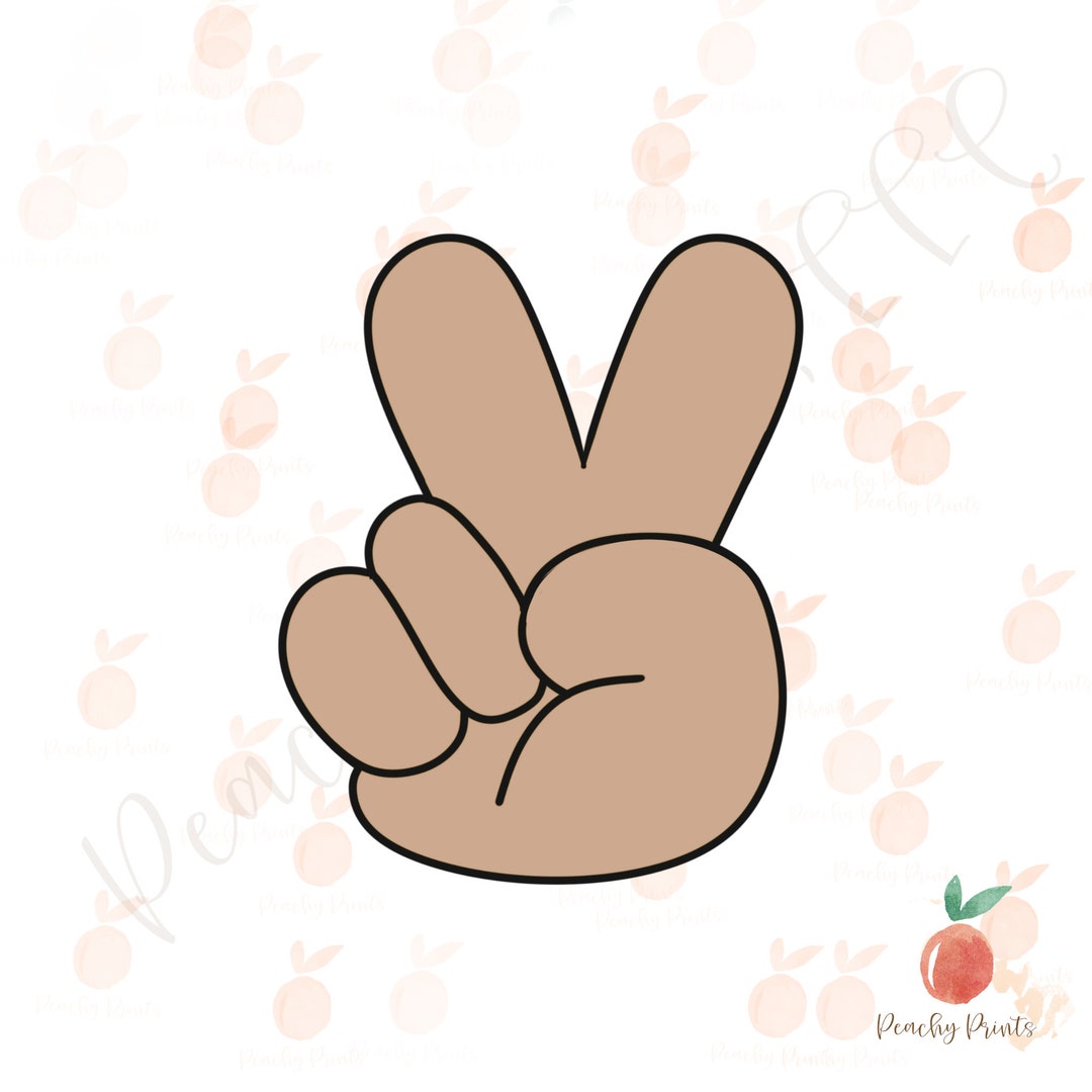 Groovy Peace Sign Cookie Cutter - Etsy