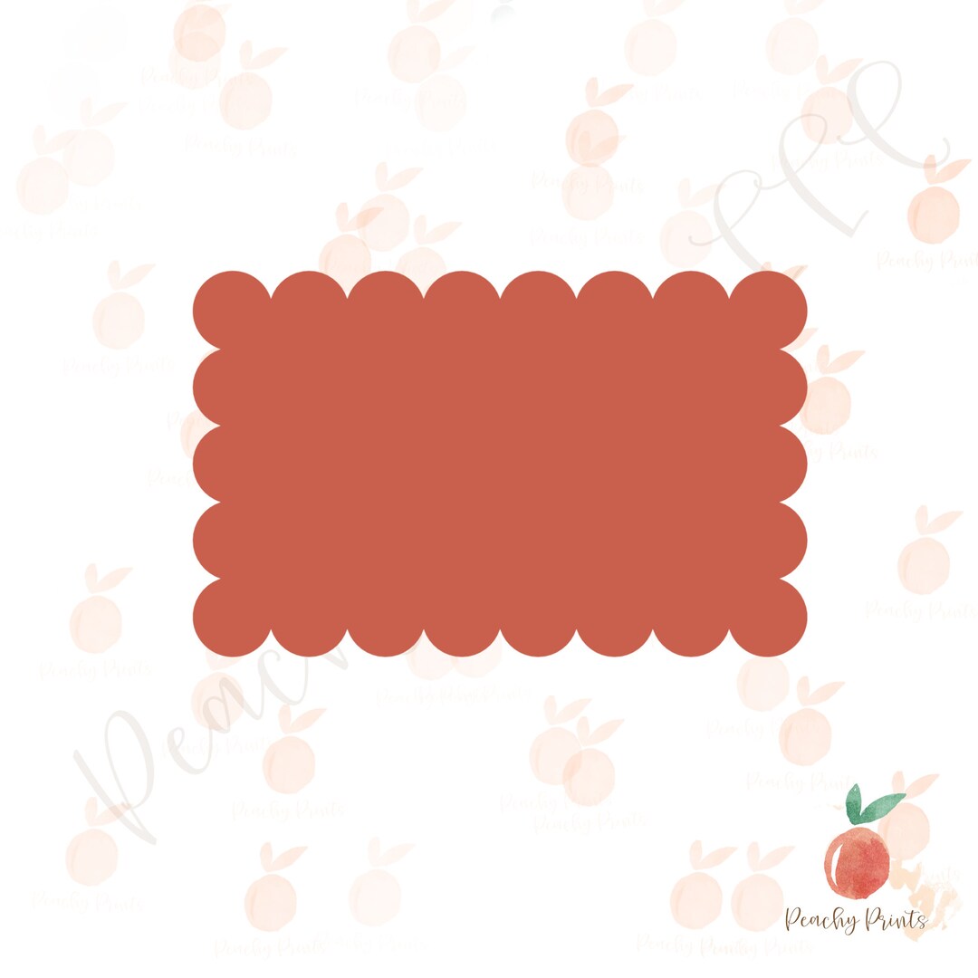 Scalloped Rectangle Cookie Cutter - Etsy