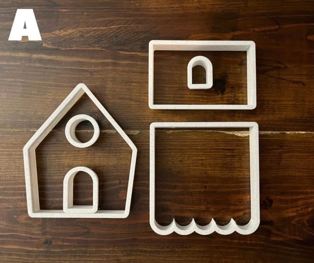 Gingerbread House Cookie Cutter SET - Etsy