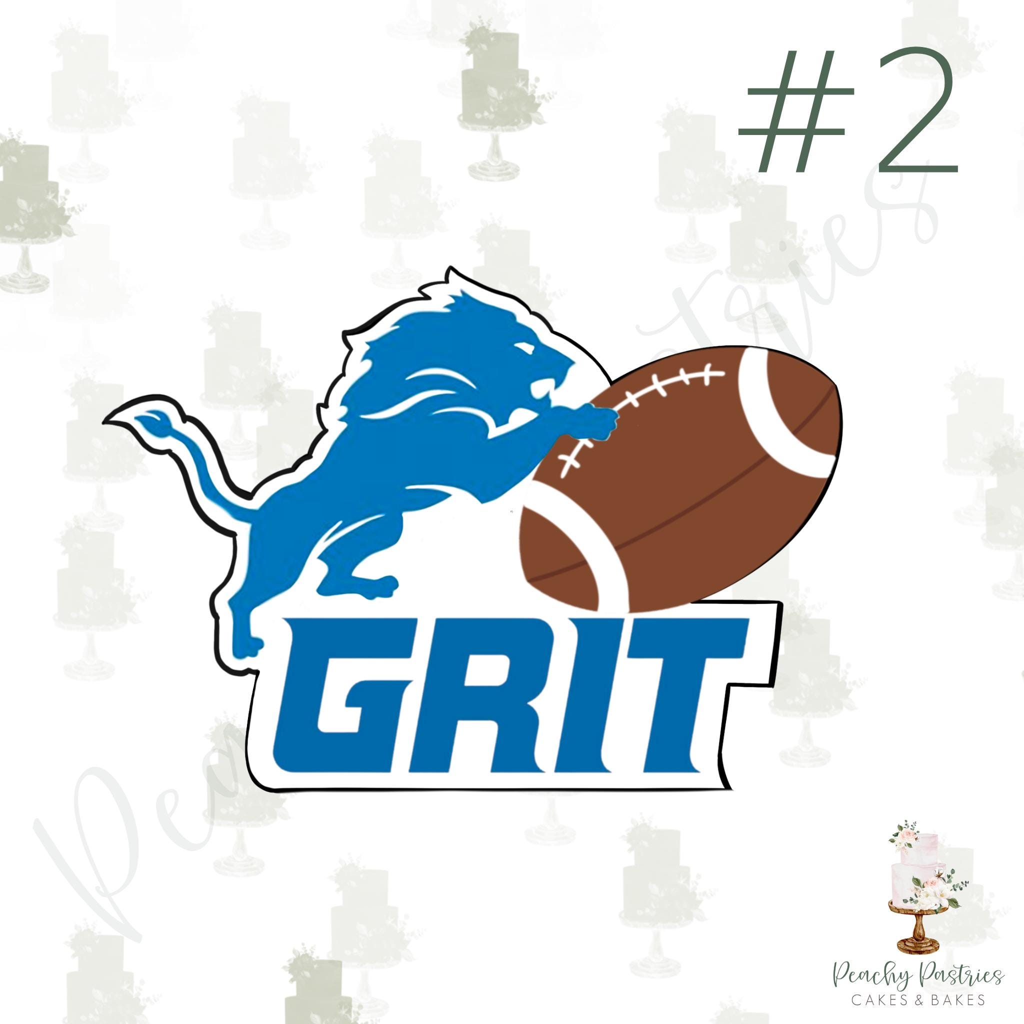 Detroit Lions Cookie Cutters (2 Design Options) - Etsy
